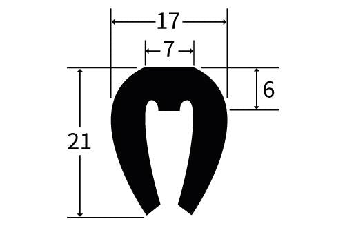 PARCAP1 Rubber Capping Extrusion | Rubberfast