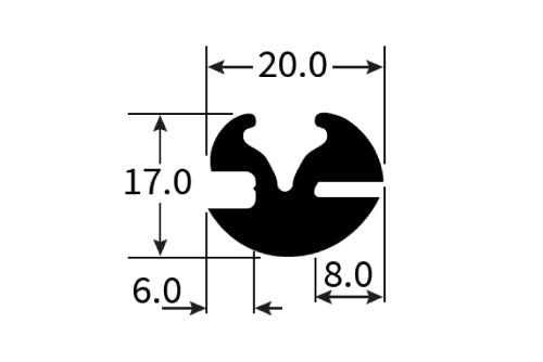 PEXT0634 Rubber Window Seal | Rubberfast