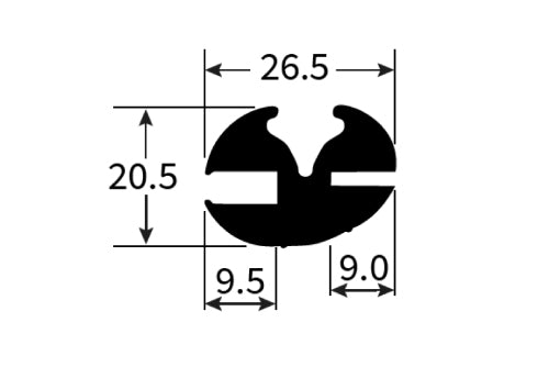 PEXT0776 Rubber Window Seal | Rubberfast