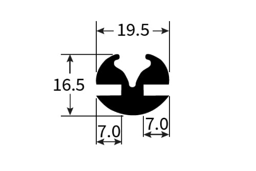 PEXT1295 Rubber Window Seal | Rubberfast