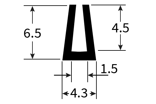 PEXT420 PVC U Channel Edging | Rubberfast