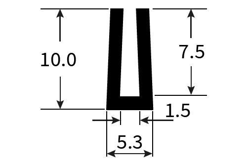 PEXT423 PVC U Channel Edging | Rubberfast